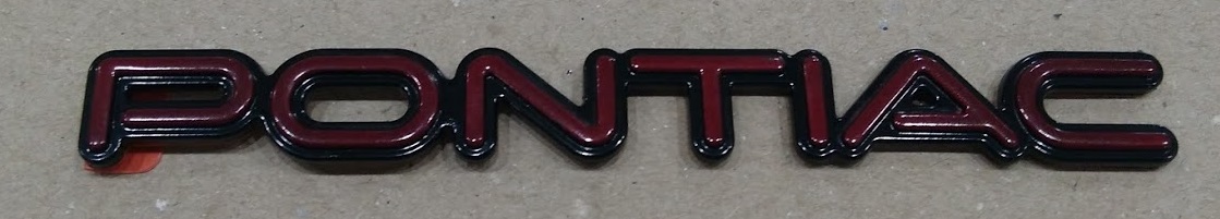 Schriftzug "Pontiac" (rot) | Einzelstücke/Restposten | Cars & Stripes